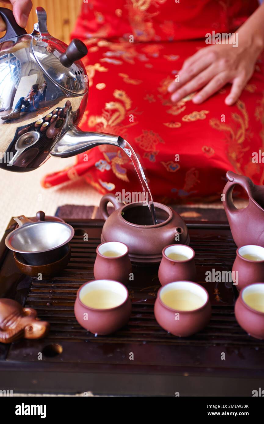 The tea Book, Chinese Tea Ceremony Stock Photo - Alamy