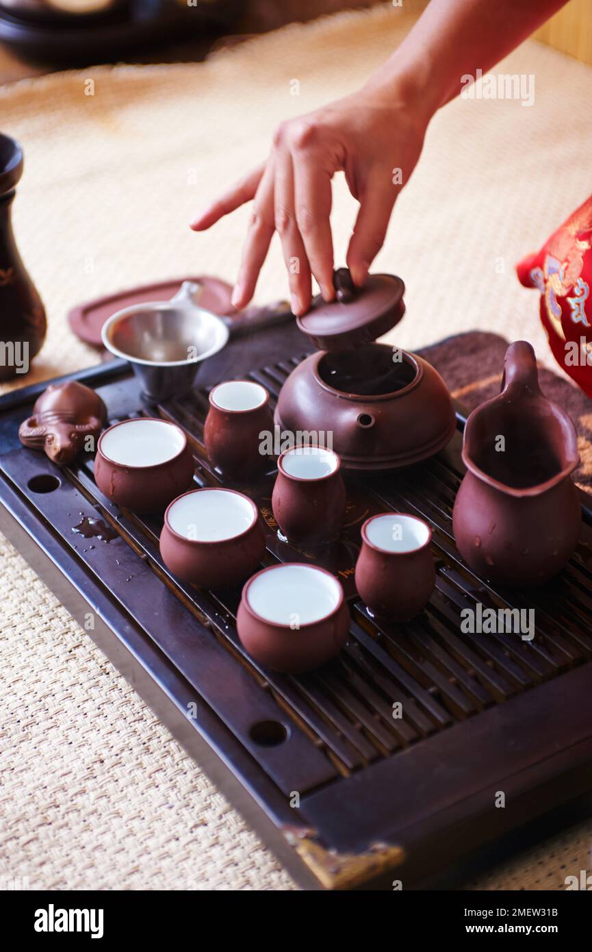 The tea Book, Chinese Tea Ceremony Stock Photo - Alamy