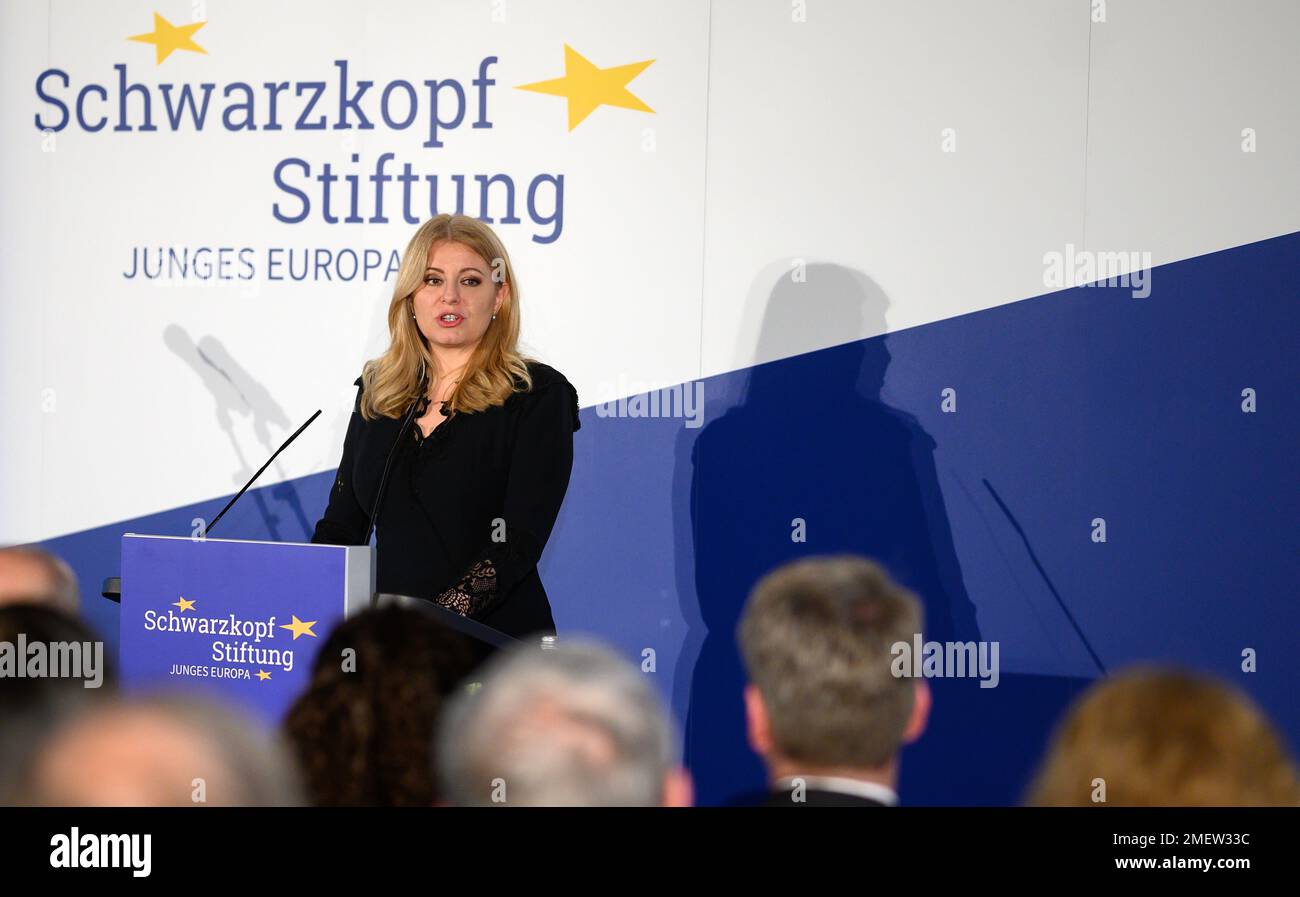 Berlin, Germany. 24th Jan, 2023. Zuzana Caputova, President of Slovakia ...