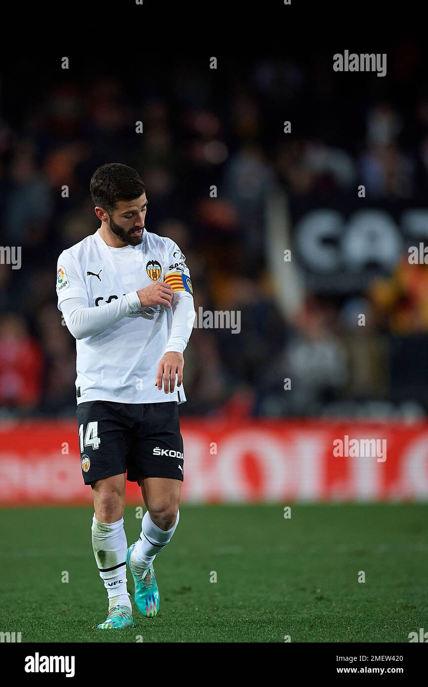 Jose Luis Gaya of Valencia during the La Liga match between Valencia CF ...
