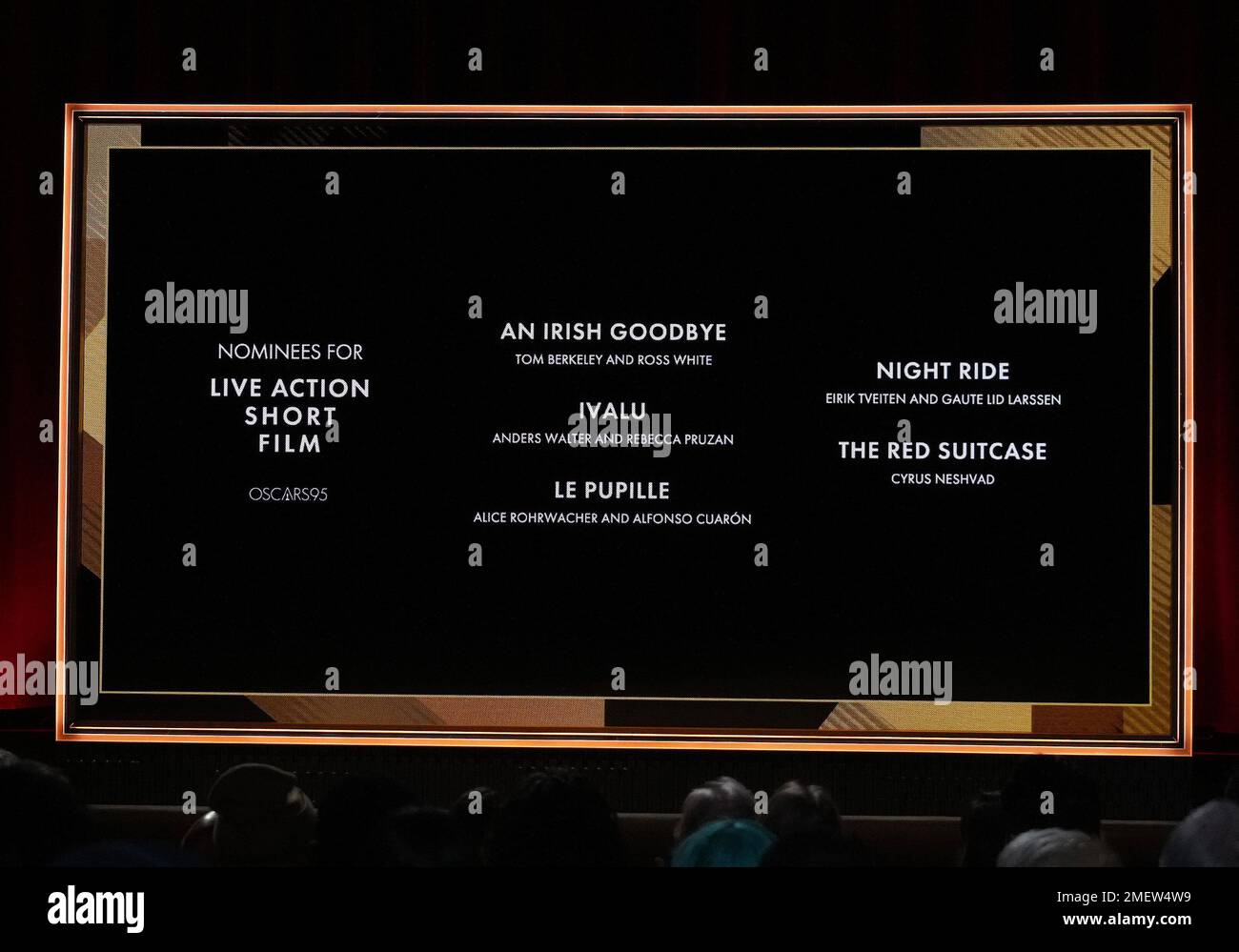 Nominees for LIVE ACTION SHORT FILM announced at the 95th Oscars Nominations Announcement held ...