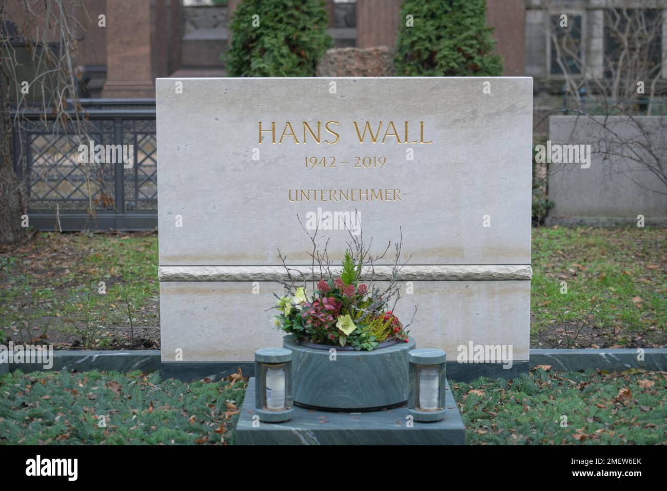 Grab Hans Wall, Dorotheenstaedtischer Friedhof, Chausseestrasse, Mitte ...