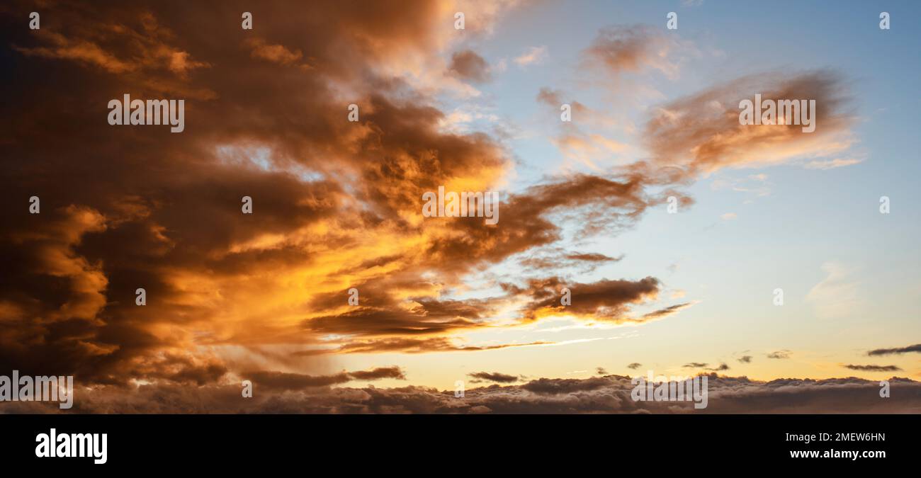 colorful and dramatic clouds on sky Stock Photo - Alamy
