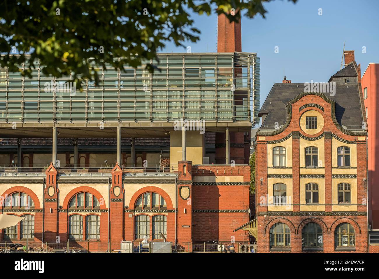 Radialsystem, Holzmarktstrasse, Spree, Friedrichshain, Berlin, Germany Stock Photo - Alamy
