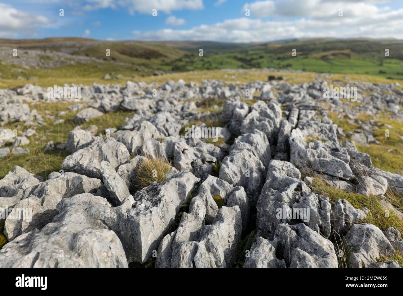 The Norber erratics, glacial erratic boulders on the southern slopes of ...