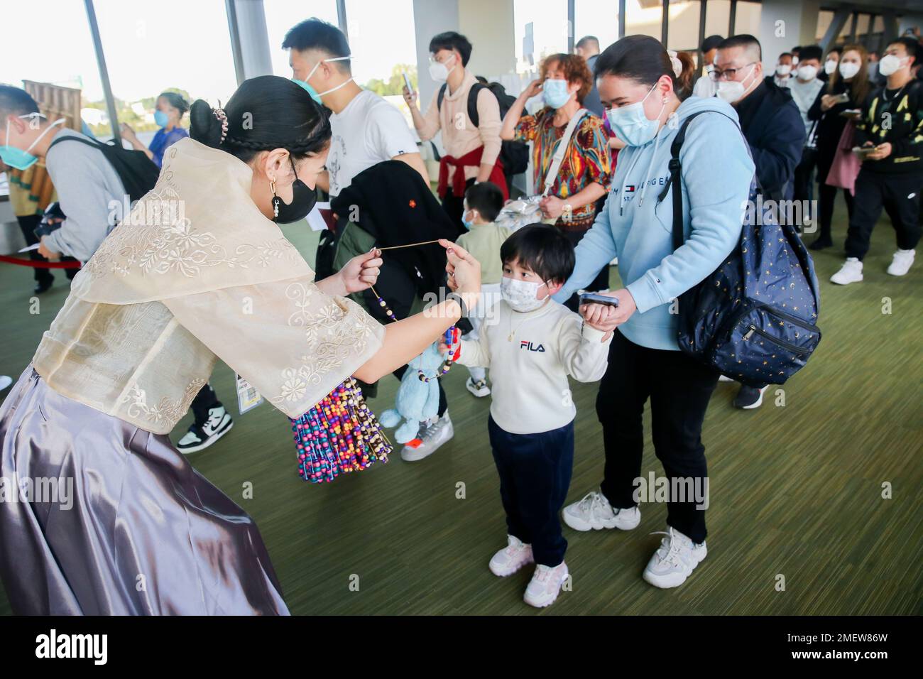 Pasay City, Philippines. 24th Jan, 2023. Tourists from China are ...