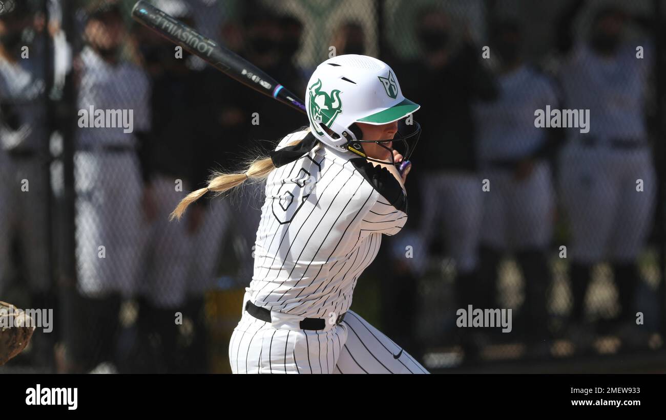 Portland State's Rachel Menlove plays during an NCAA softball game ...