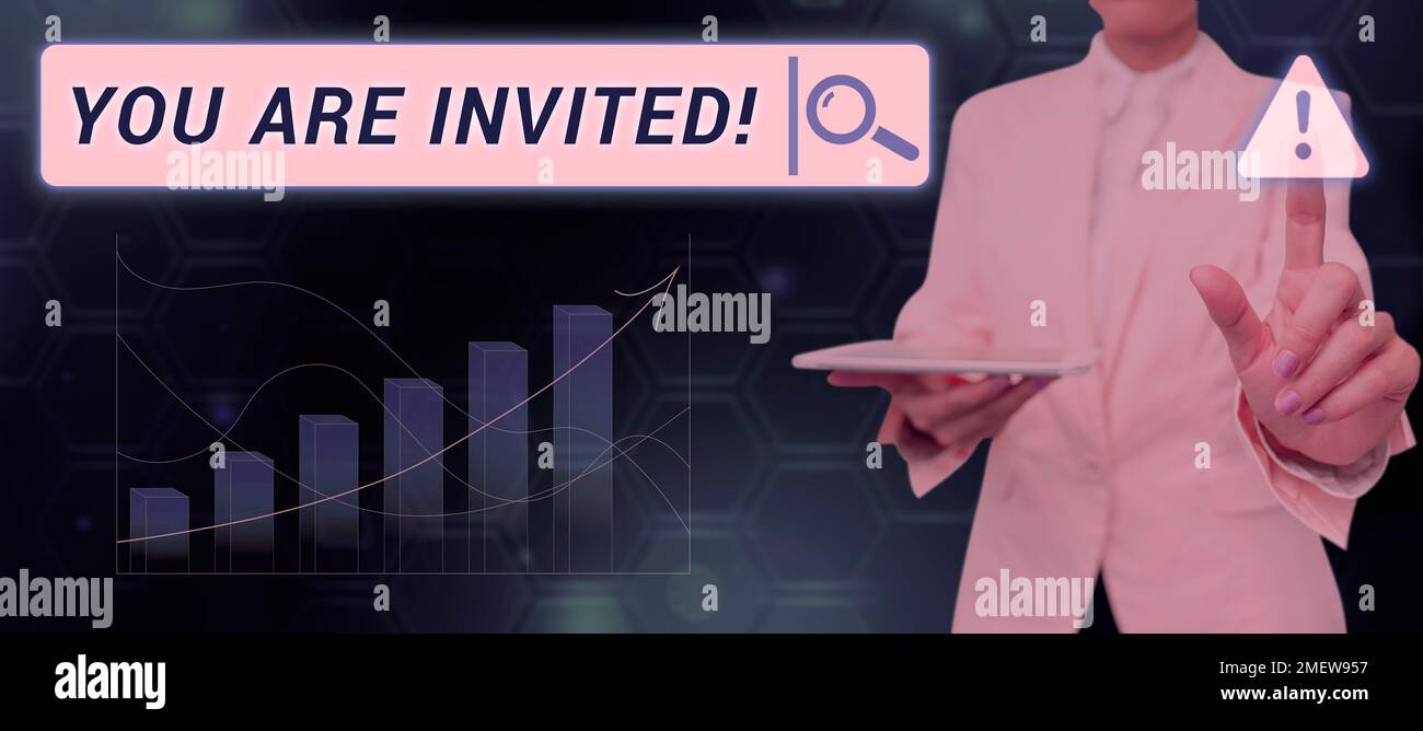 Conceptual caption You Are Invited. Internet Concept Receiving and ...