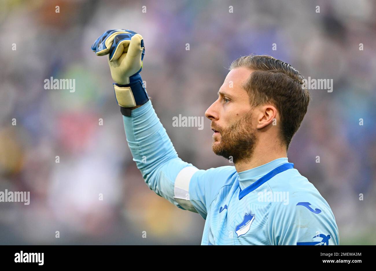 Goalkeeper Oliver Baumann TSG 1899 Hoffenheim (01) gesture gesture ...