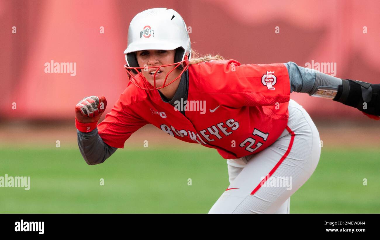 Meggie Otte (21) of the Ohio State Buckeyes during an NCAA softball ...