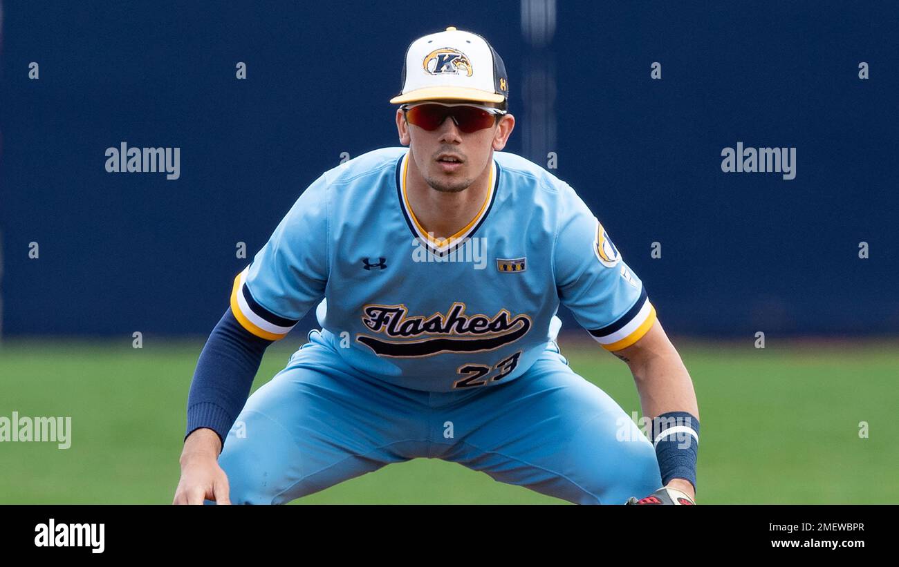 Nick Elsen (23) of Kent State during an NCAA baseball game against ...