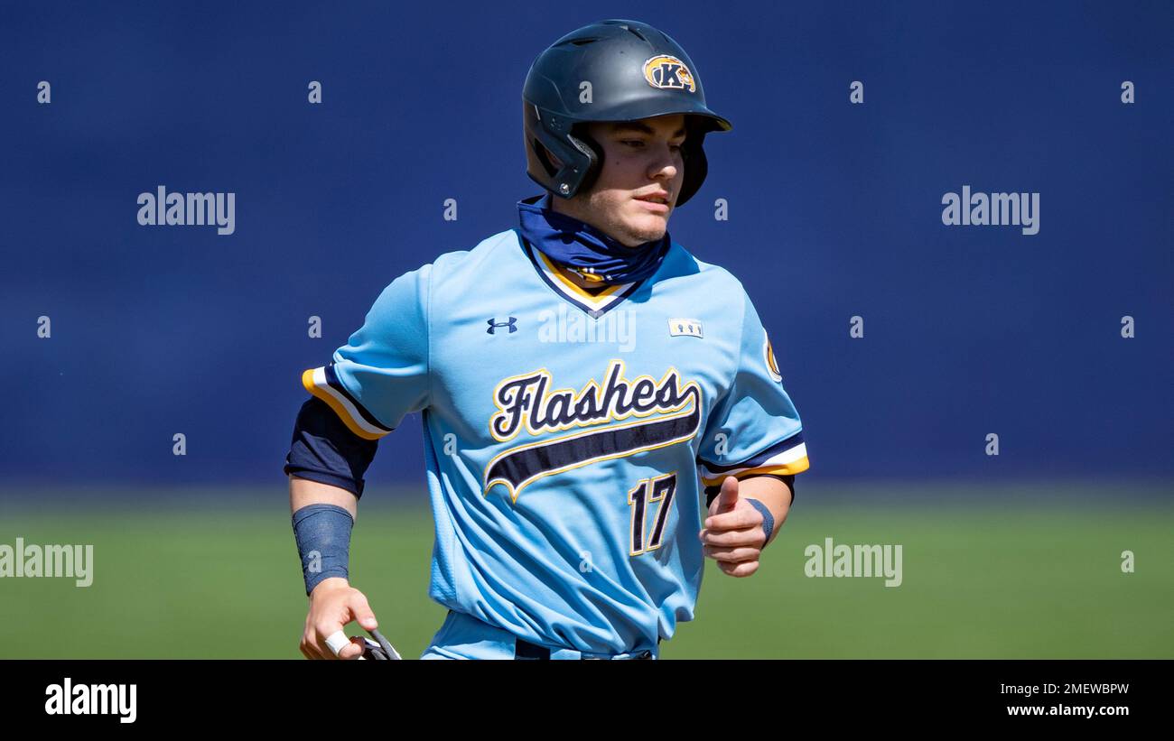 Mack Timbrook (17) of Kent State during an NCAA baseball game against ...