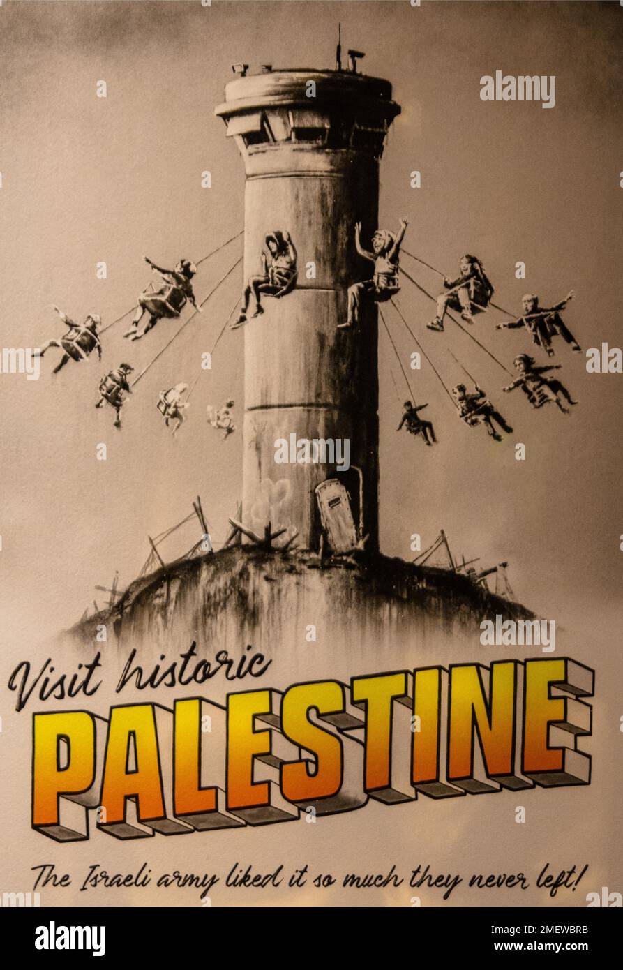 Visit Palaestina Poster in the style of a 1950s advertising poster ...