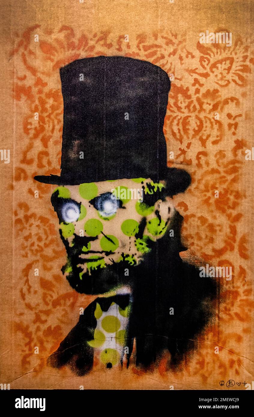 Abe lincoln painting hi-res stock photography and images - Alamy
