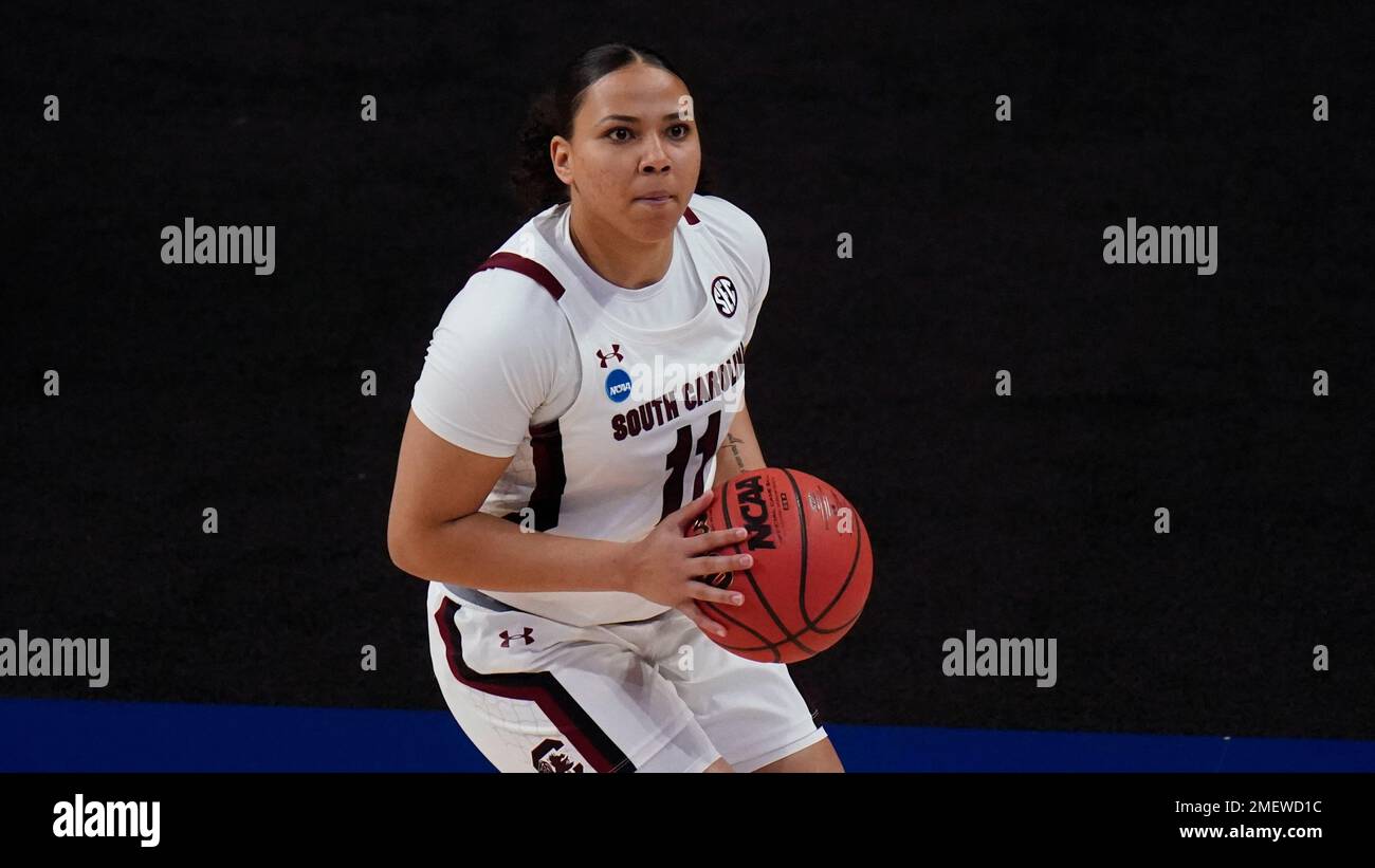 South Carolina guard Destiny Littleton (11) during the first half of a ...