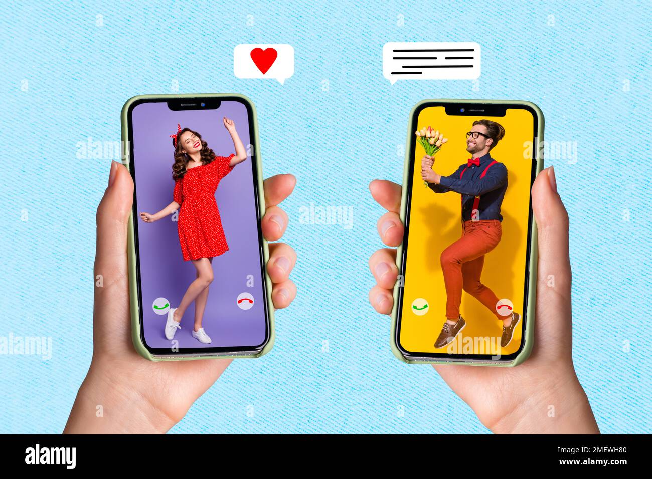 Photo sketch graphics collage artwork picture of hands holding two ...