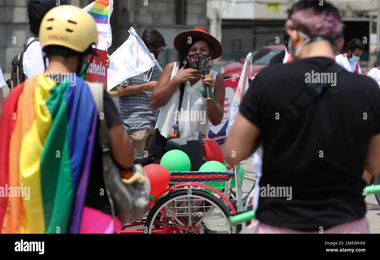 Together for Peru party transgender congressional candidate Gahela Cari ...