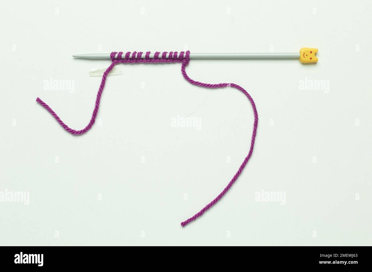 Scarf made from double knitting wool and large needles, with multi ...