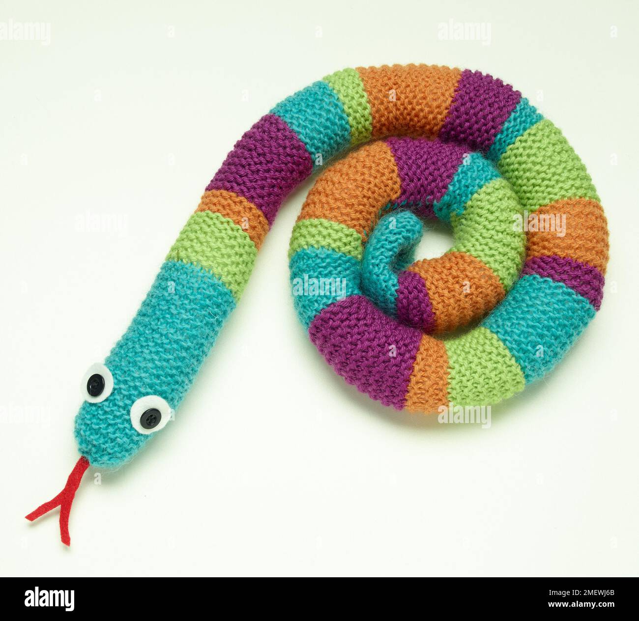 Knitted toy snakes Stock Photo - Alamy