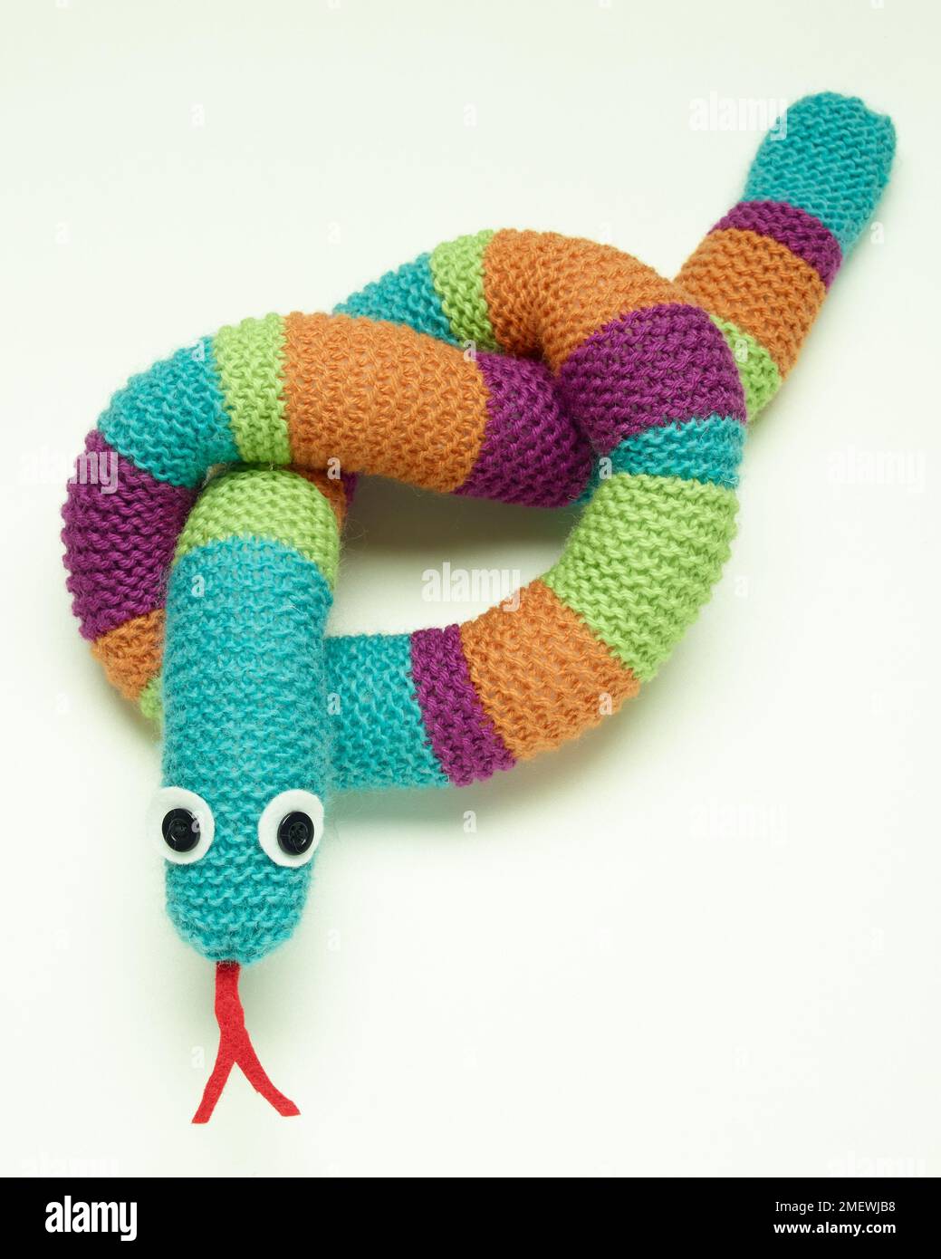 Knitted toy snakes Stock Photo - Alamy