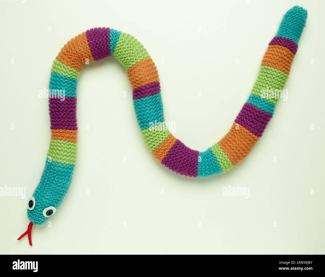 Knitted toy snakes Stock Photo - Alamy