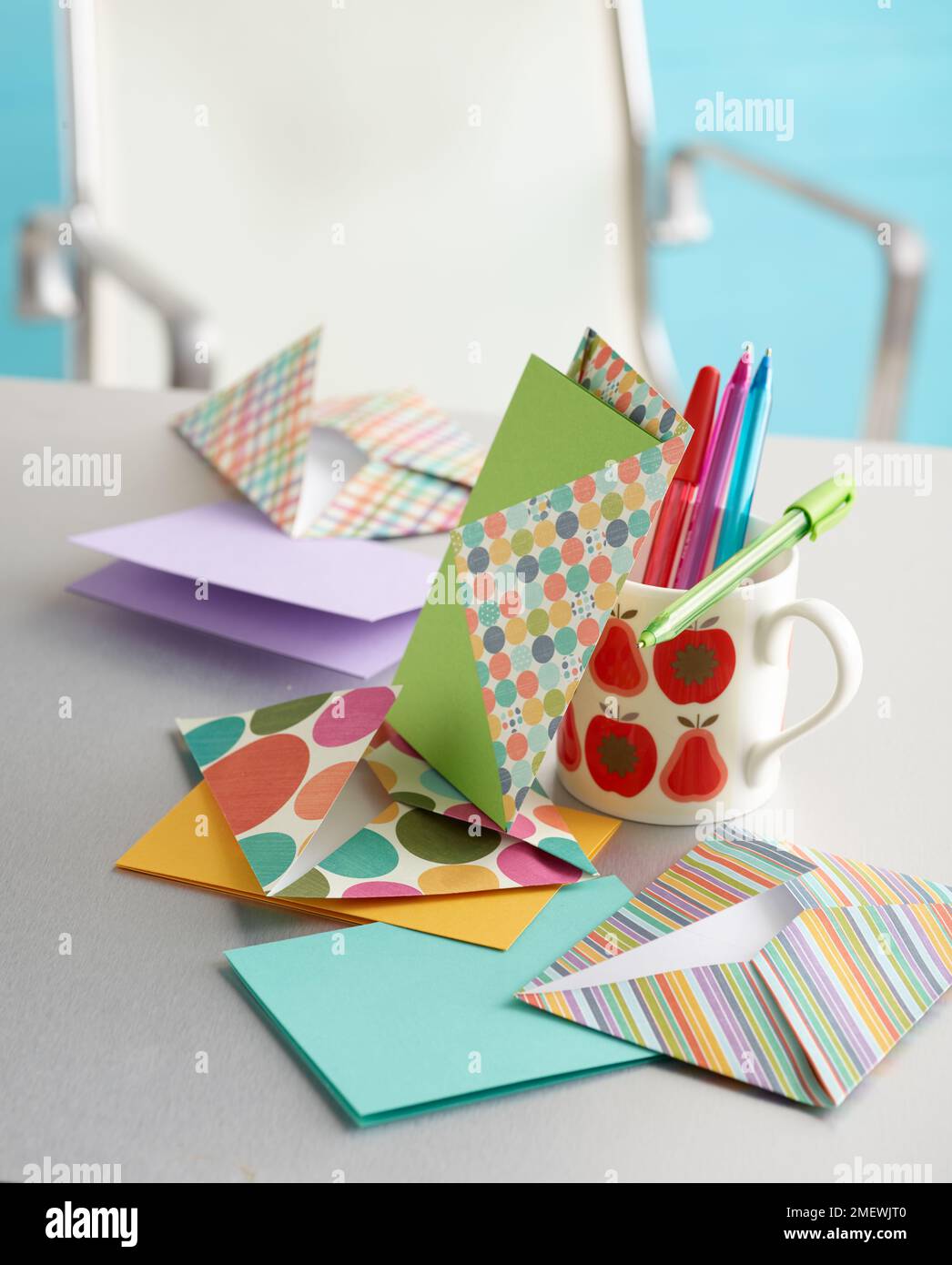 Paper Craft DIY Envelope Stock Photo - Alamy