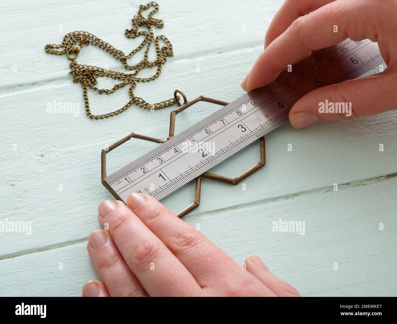 Paper Craft, DIY Paper Butterfly Locket Step 1 Stock Photo - Alamy