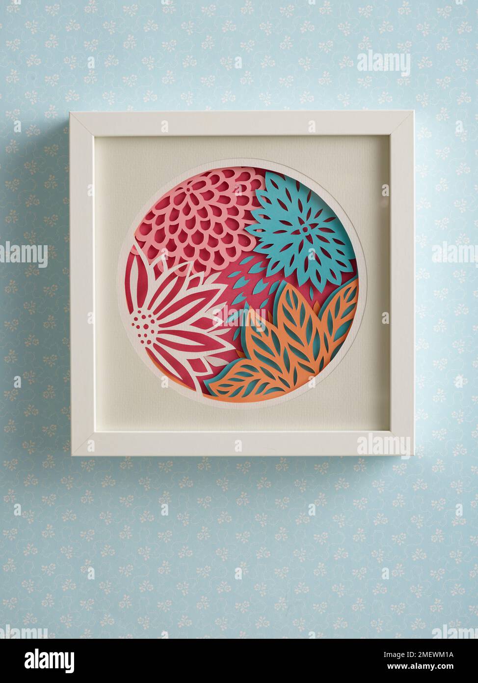 Paper Craft. DIY Layered Paper Cut Frame Stock Photo - Alamy