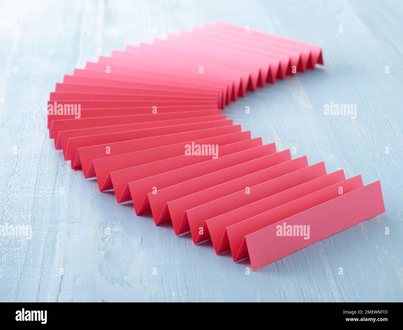 Papercraft Paper fan step 4 Stock Photo - Alamy