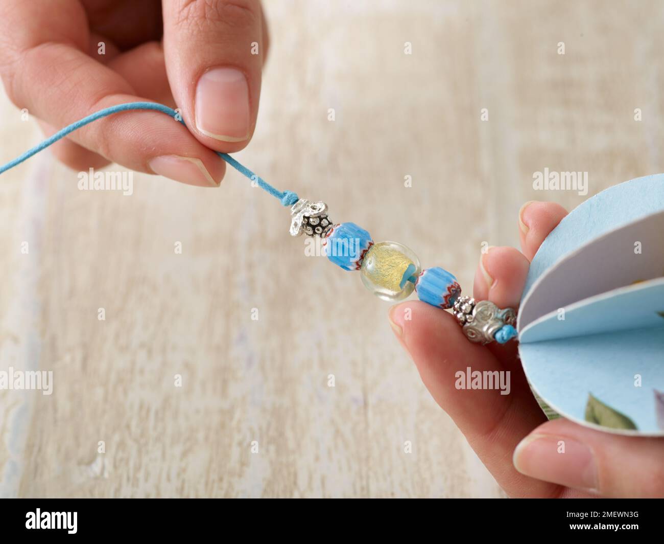 Papercraft bunting steps Stock Photo - Alamy