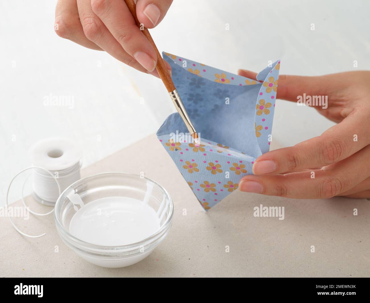 Papercraft Pyramid box steps Stock Photo - Alamy