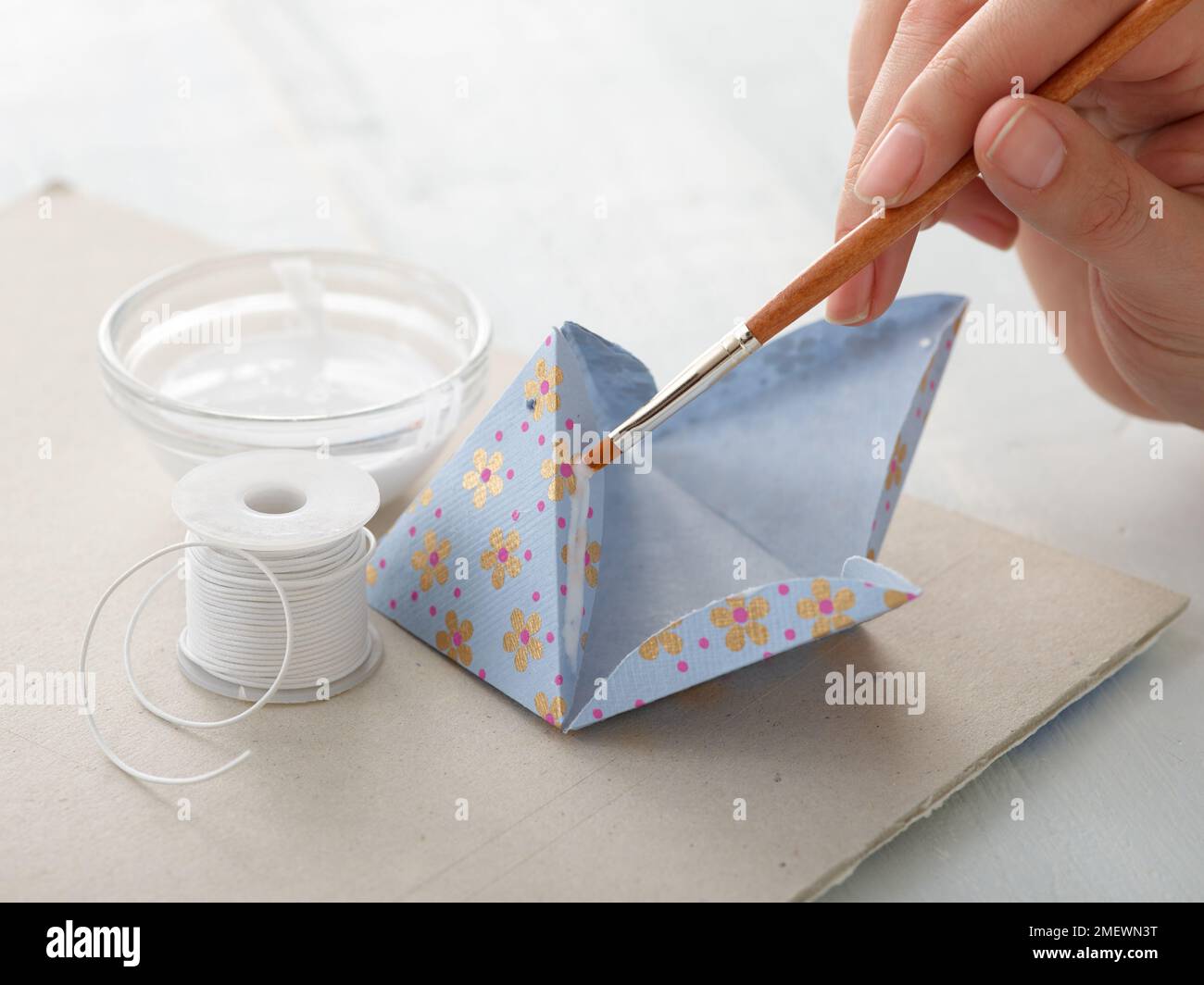 Papercraft Pyramid box steps Stock Photo - Alamy