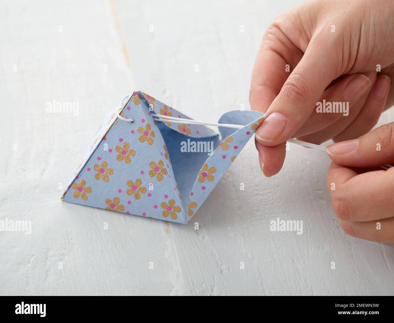 Papercraft Pyramid box steps Stock Photo - Alamy