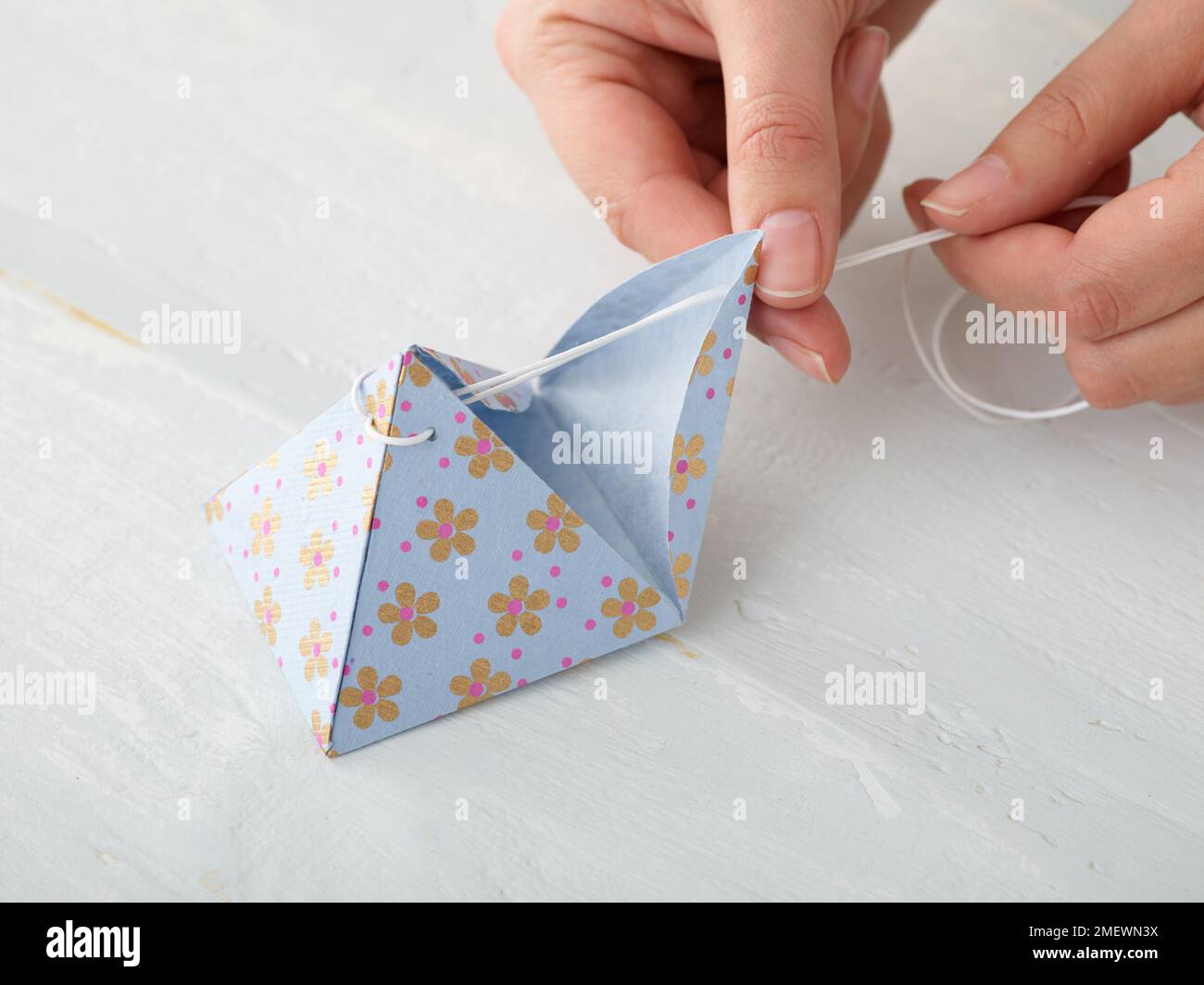 Papercraft Pyramid box steps Stock Photo - Alamy