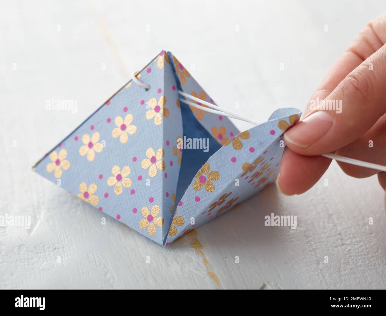 Papercraft Pyramid box steps Stock Photo - Alamy