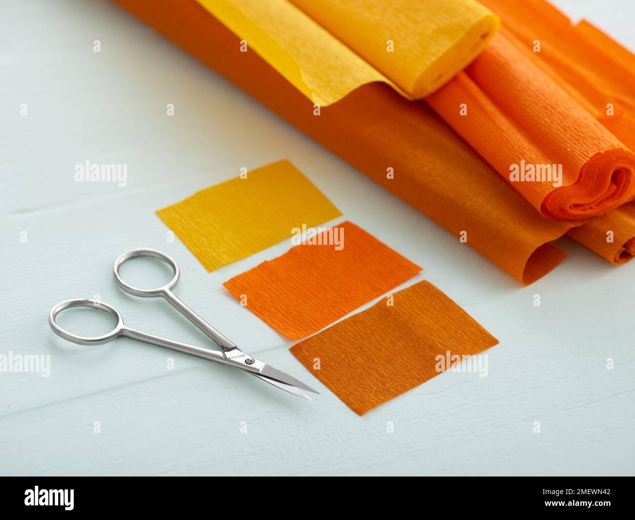 Papercraft Peony steps Stock Photo - Alamy