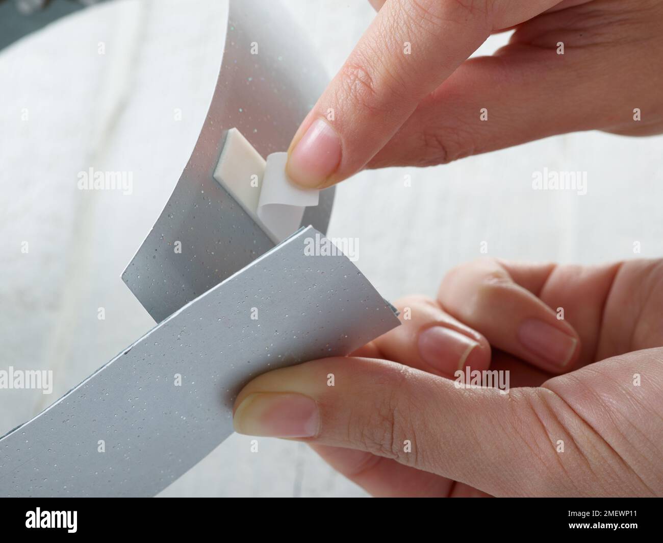 Papercraft Paper crown steps Stock Photo - Alamy