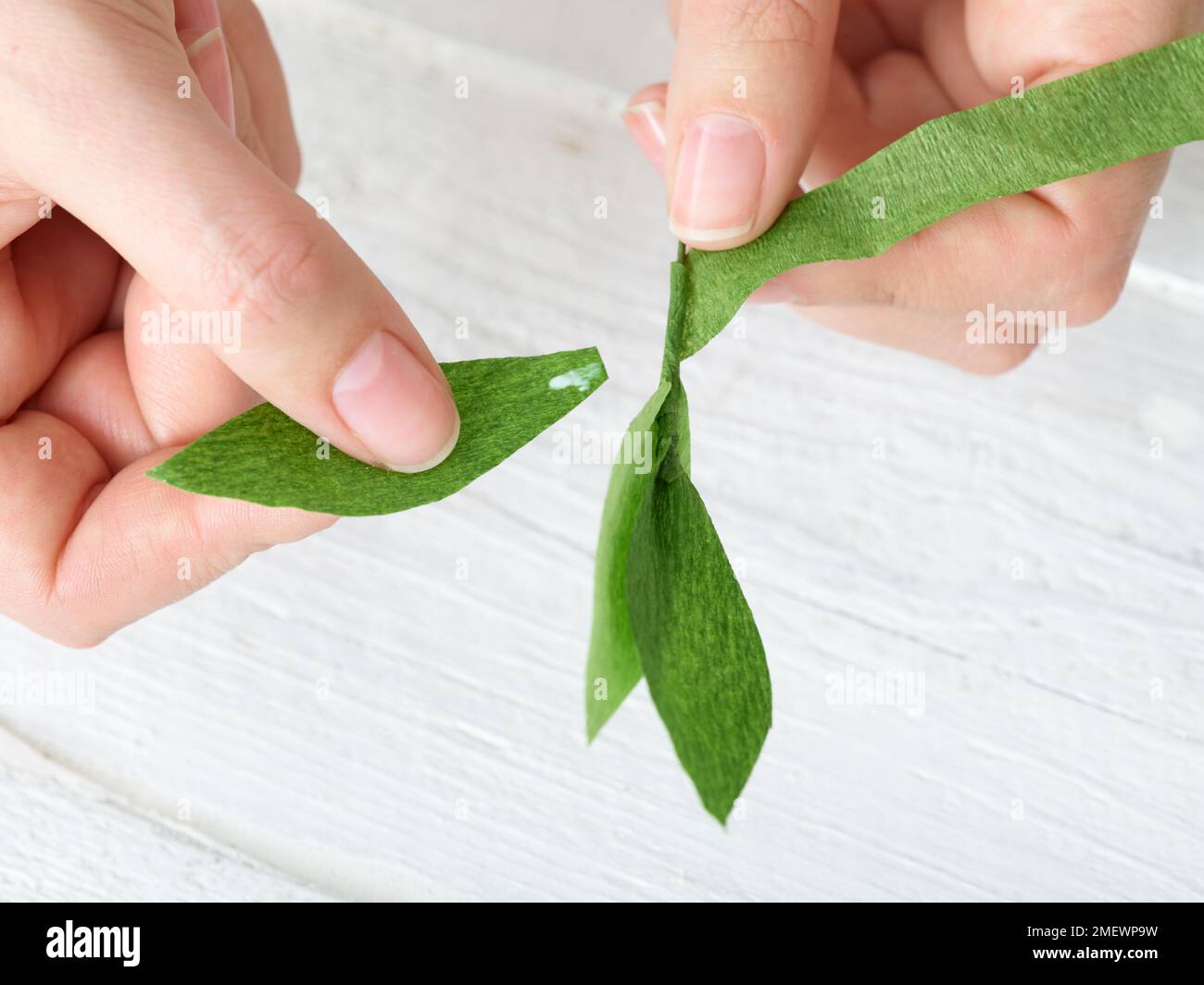 Papercraft Paper festival headdress steps Stock Photo - Alamy