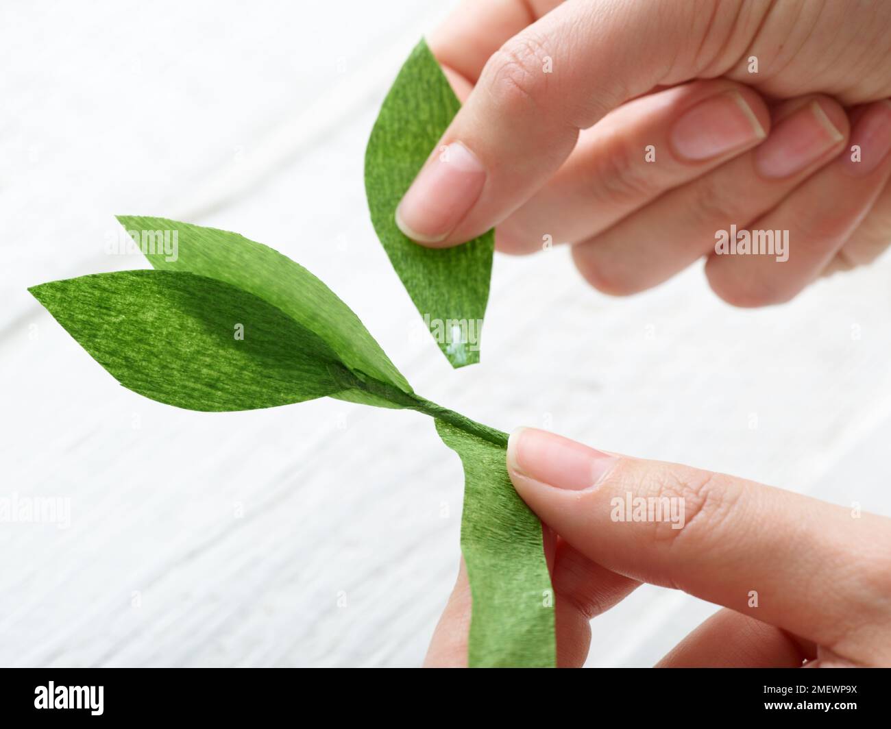 Papercraft Paper festival headdress steps Stock Photo - Alamy