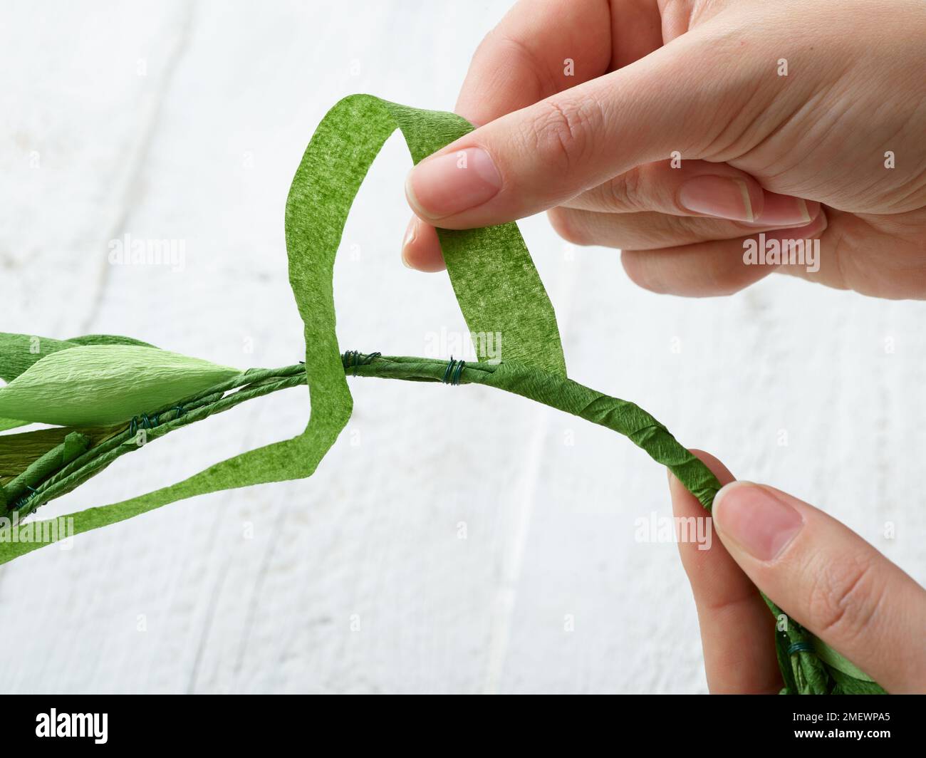 Papercraft Paper festival headdress steps Stock Photo - Alamy