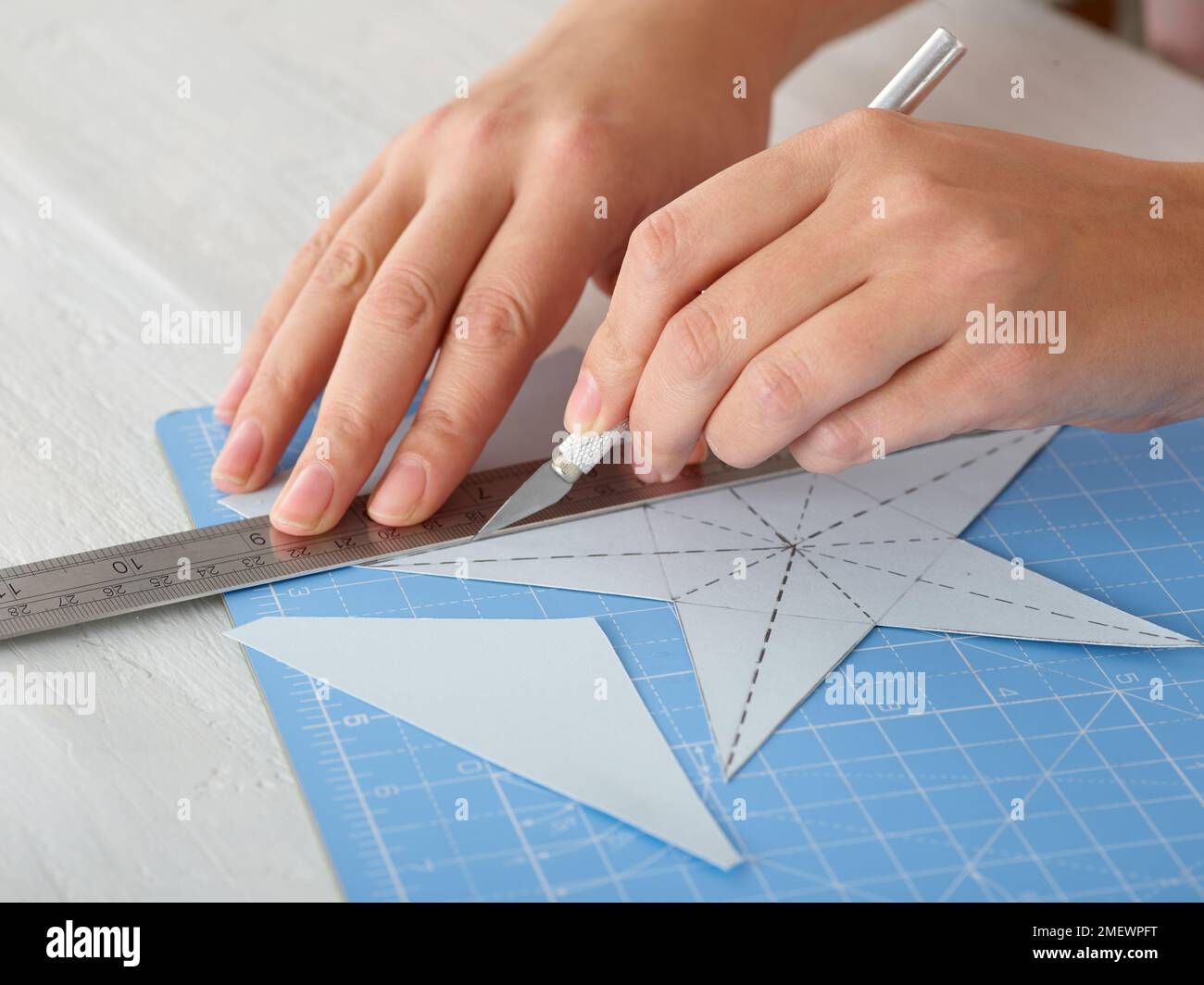Papercraft 3d steps Stock Photo - Alamy
