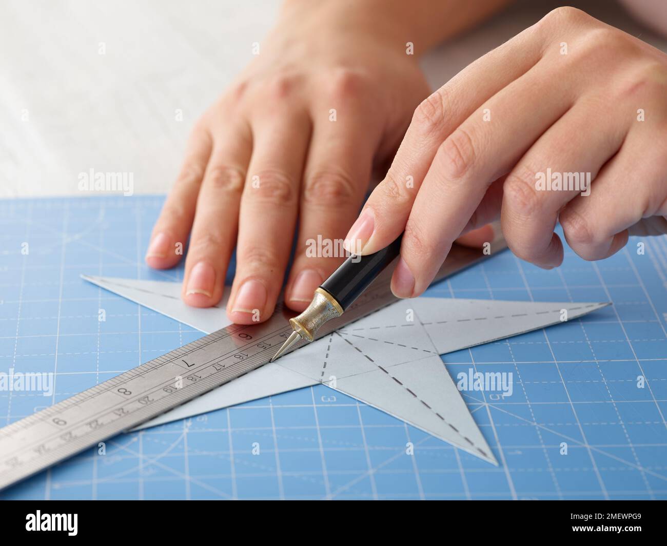 Papercraft 3d steps Stock Photo - Alamy