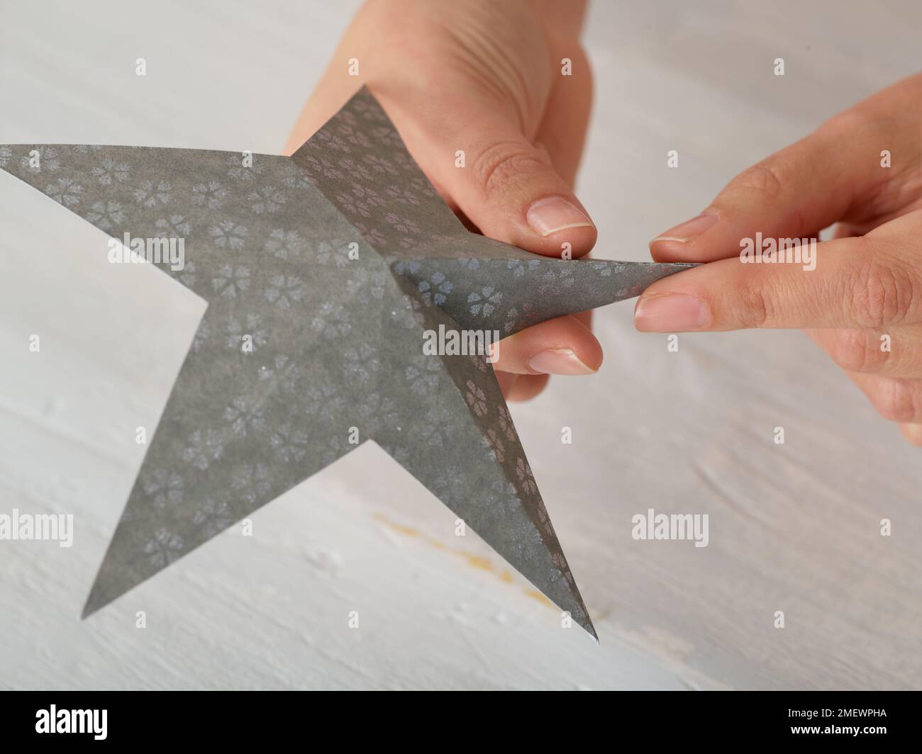 Papercraft 3d steps Stock Photo - Alamy