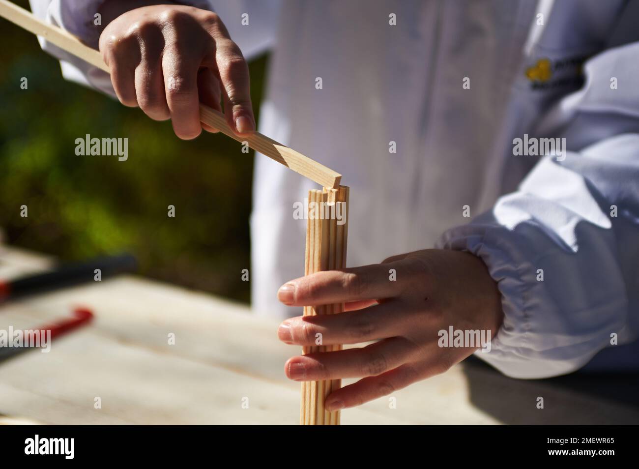 Making a frame Stock Photo - Alamy