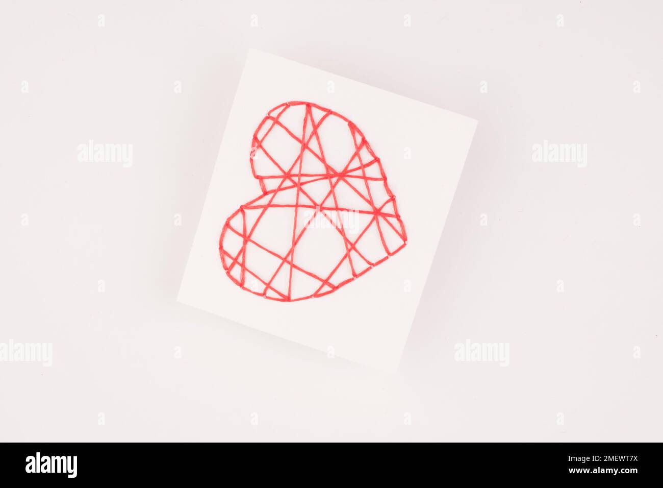 Finished sewing card Stock Photo - Alamy