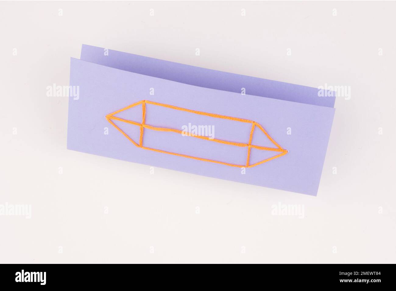 Finished sewing card Stock Photo - Alamy