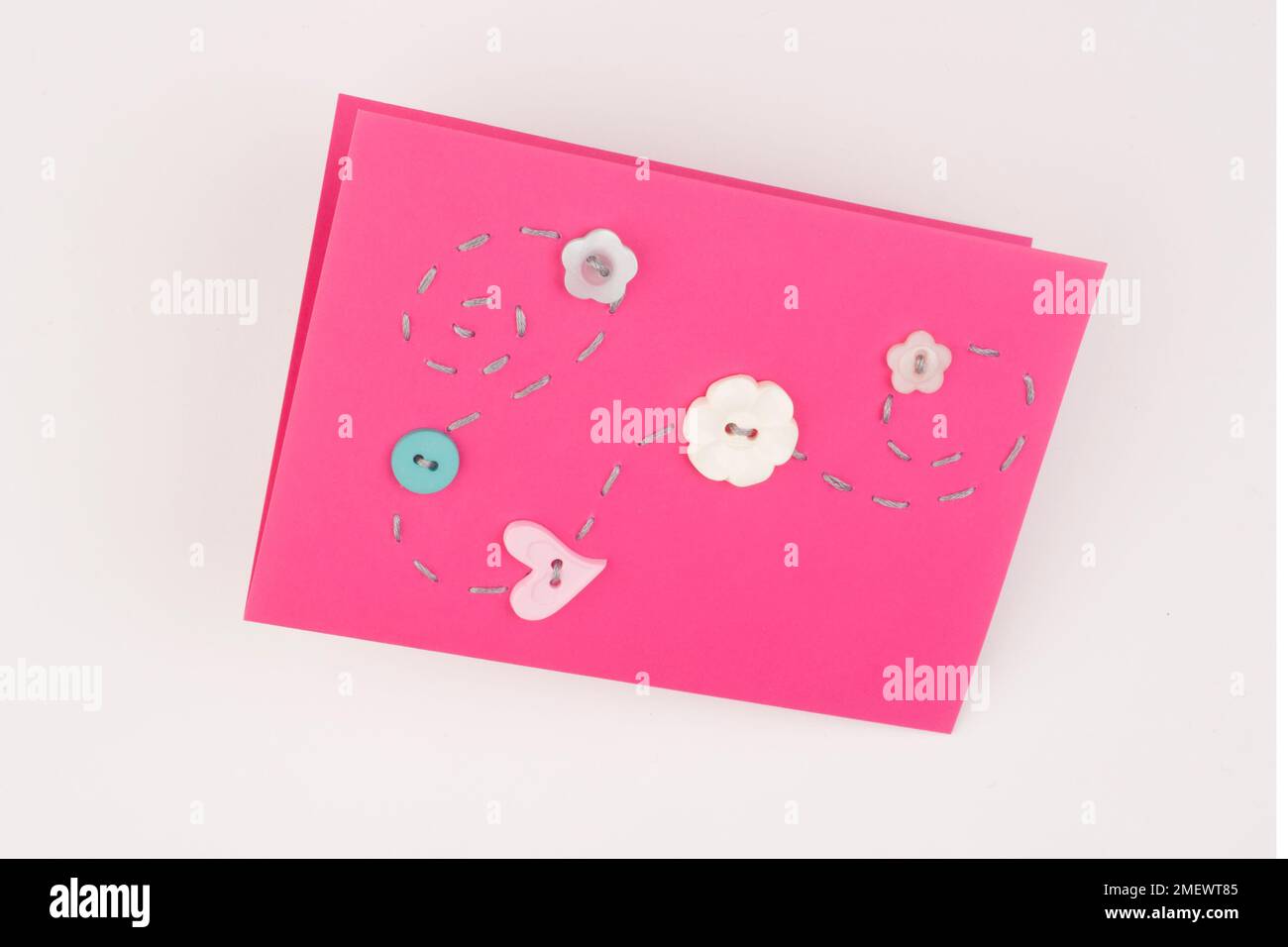 Finished sewing card Stock Photo - Alamy