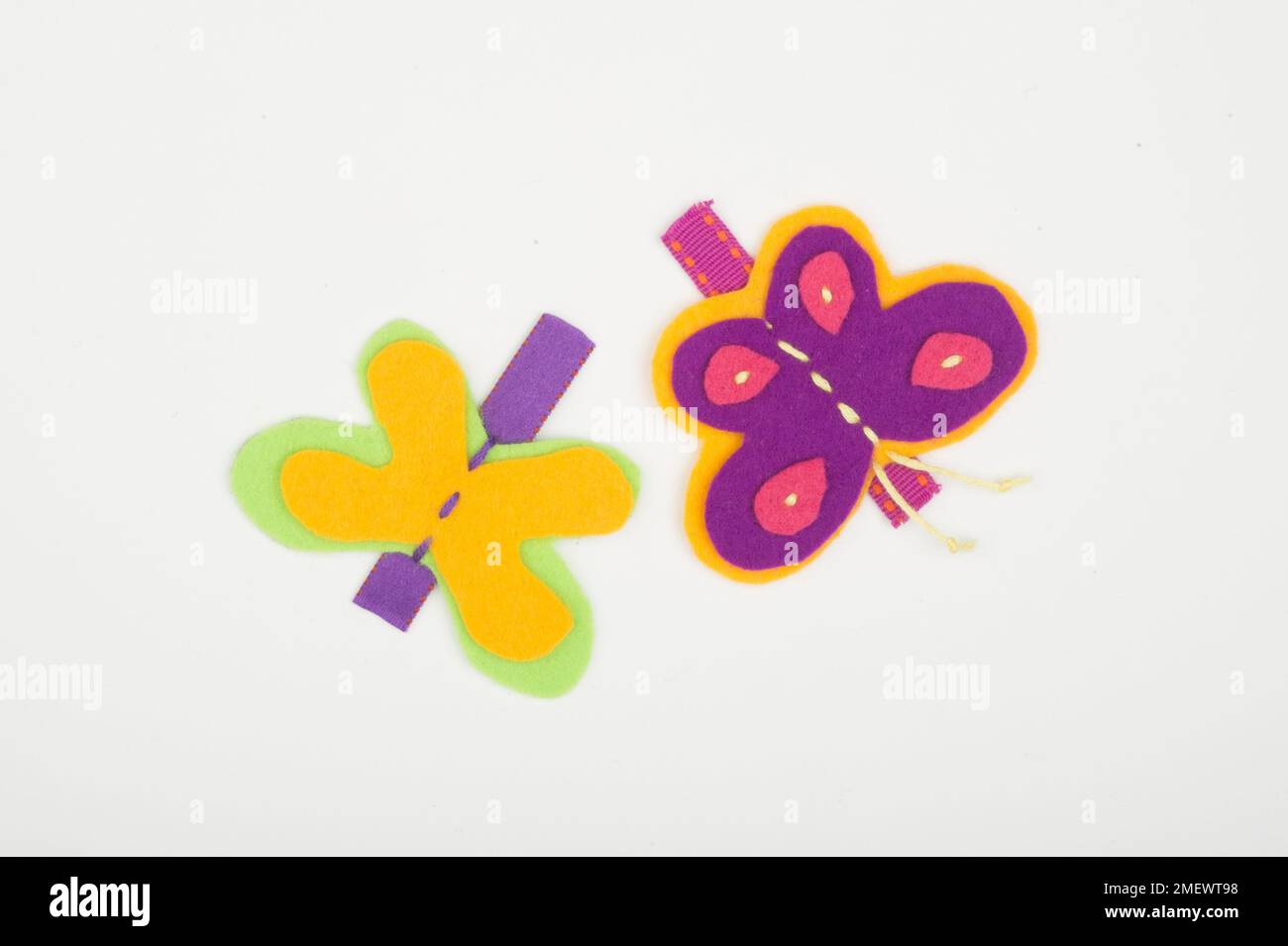 Felt butterfly clips Stock Photo - Alamy