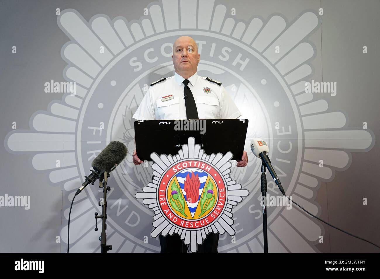Interim Chief Officer Ross Haggart at the Scottish Fire and Rescue ...