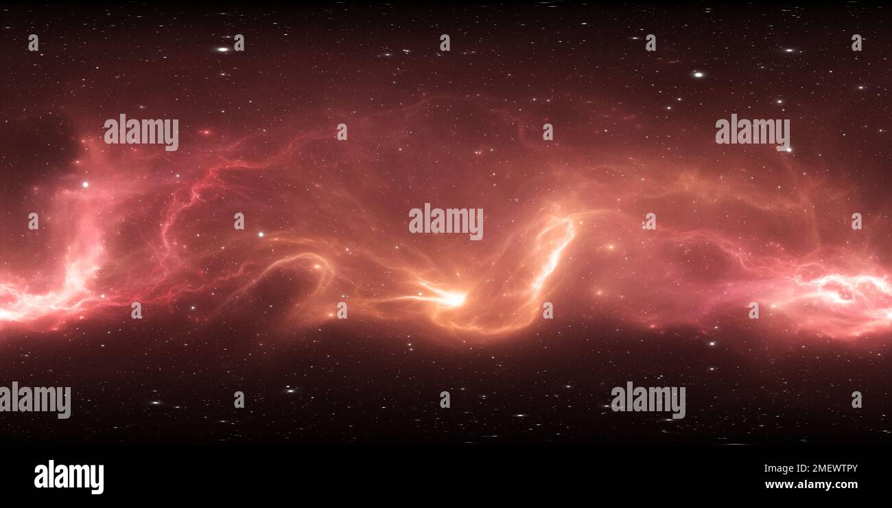 Space nebula with stars. Virtual reality environment 360 HDRI map ...